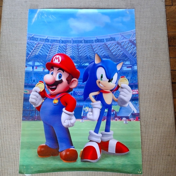 Amazon | Art | 2 Sonic And Mario Vinyl Posters | Poshmark